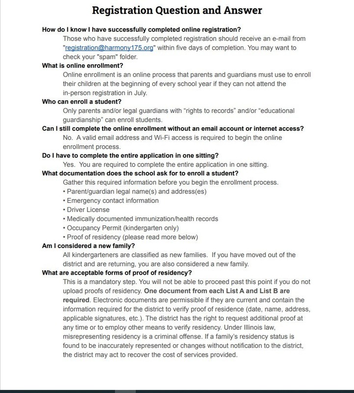 2022-23 Online Student Registration is OPEN | Harmony-Emge School ...